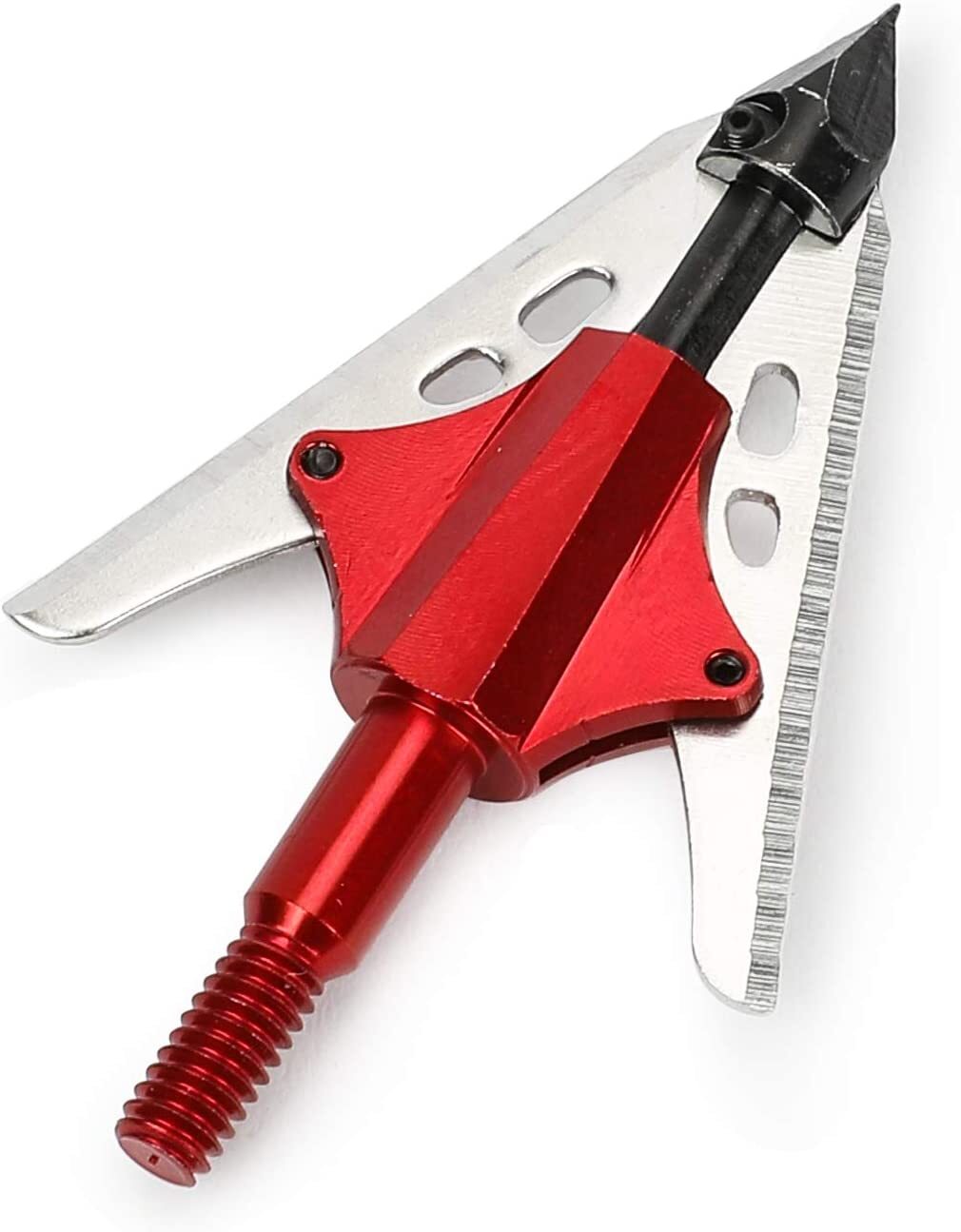 6Pcs BloodRunner Broadheads 100Gr 2 Spring Slide Retractable Blade ...