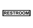 RESTROOM Sign Vinyl Decal Sticker - Door Window Wall - Inside or ...