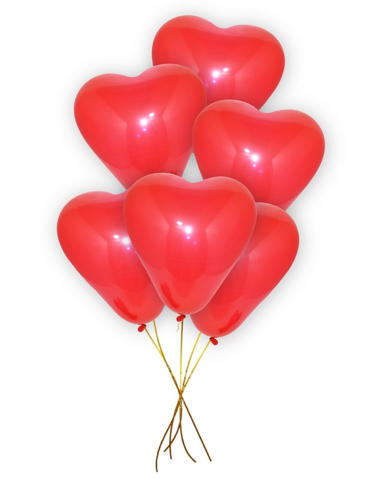 100 Rainbow Mix 10" Heart Shaped Biodegradable Balloons Wedding Party ...