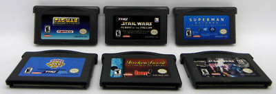 GameBoy Advance Game Pack Lot 6: Pac Man, Superman, Star Wars, Broken ...