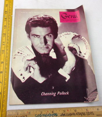 Channing Pollock magic Genii International Conjurors magazine Magicians ...