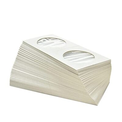 50pcs 2x2 Cardboard Coin Flips Holders Sleeves for All Coins Collection ...