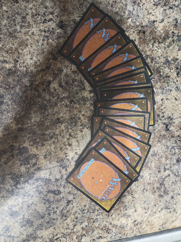Magic The Gathering Assorted Basic Land Lot of 17x Plains Mirage LP *IN ...