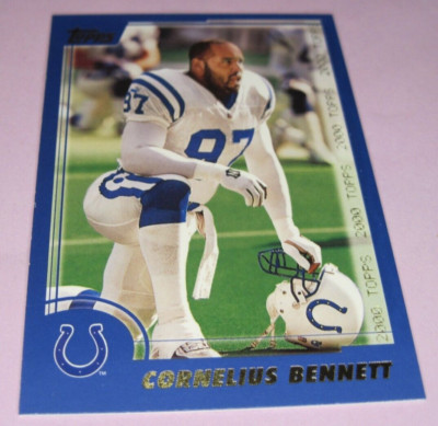Cornelius Bennett Topps 2000 Indianapolis Colts 103 Outside Linebacker ...