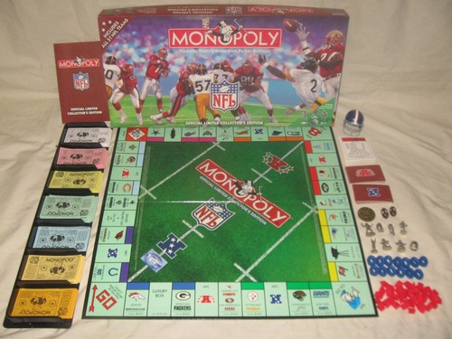 Monopoly NFL Official Limited Collectors Edition Board Game 1998 ...