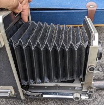 Graflex 4x5 Super Speed Graphic Camera Kit with Flash Backs Case | eBay