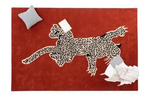 Hand Tufted Wool Area Rugs Red Patchwork Indian Hippie Carpet 8 x 10 ...