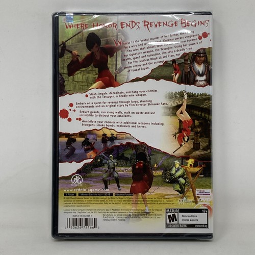 Red Ninja: End of Honor (Sony PlayStation 2, 2005) for sale online | eBay