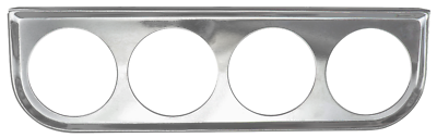 MOTOR METER RACING Universal 4 Hole Gauge Mounting Panel Chrome 52mm 2 ...