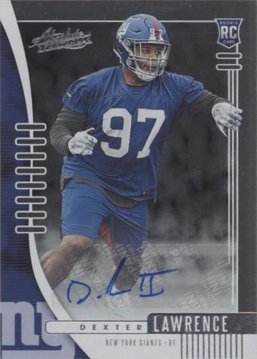 2019 Panini Absolute - Rookie Dexter Lawrence #177 Signatures (AU, RC ...