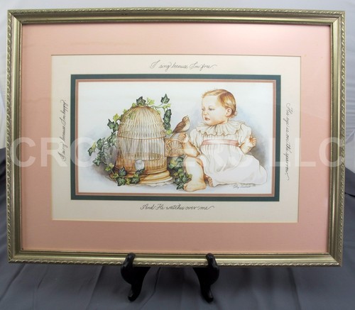 Gay Talbott Eye on Sparrow Matted Framed Signed & Numbered Art Print ...