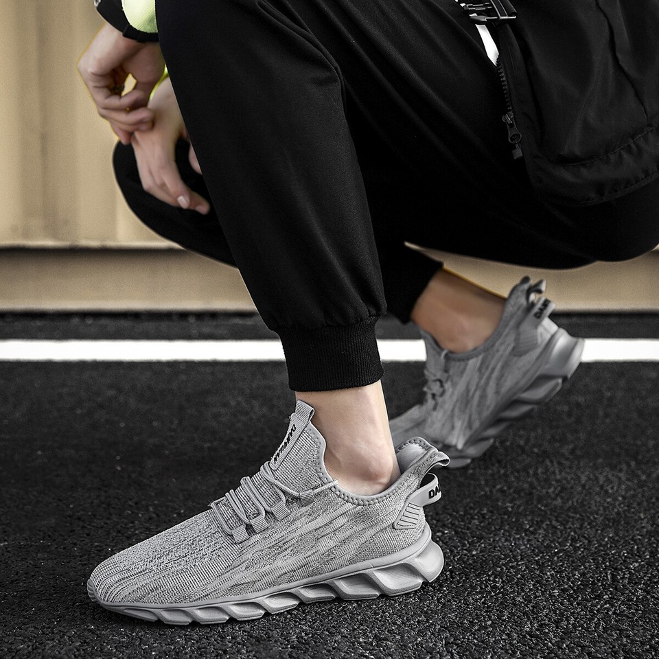 Men's Workout Running Shoes Lightweight Casual Athletic Tennis Sneakers ...