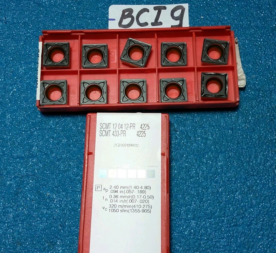 SANDVIK SCMT 12 04 12-PR SCMT 433-PR 4225 CARBIDE INSERTS 10 PCS | eBay