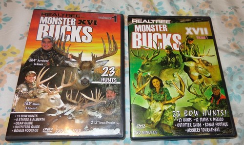 REALTREE MONSTER BUCKS 16 & 17 VOL. 1 HUNTING ACTION HUNTERS DVDS 46 ...