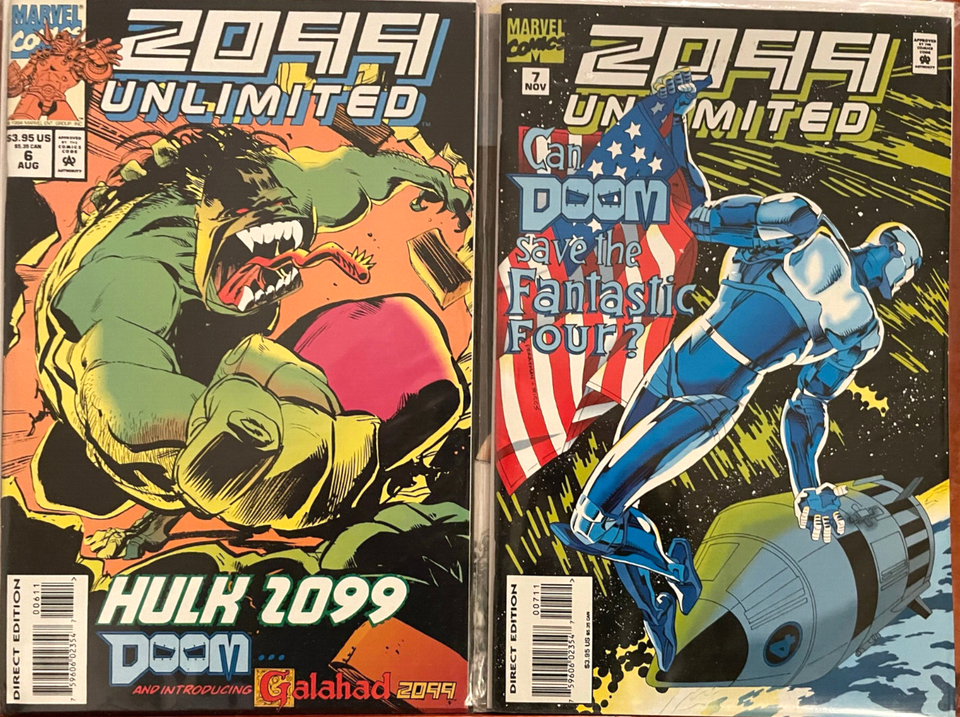2099 Unlimited Hulk Comic lot of (4) - Premiere of Hulk 2099 Marvel ...