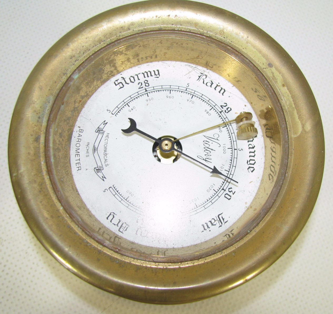 Set of Victory Brass Clock Barometer and Comfort Meter For Parts | eBay