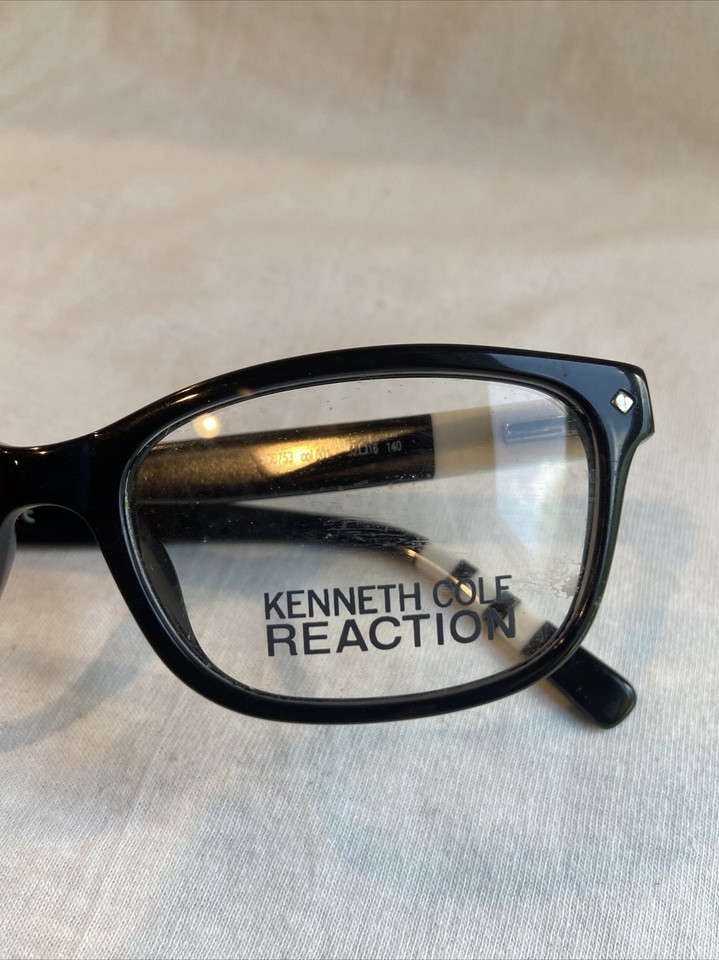 Kenneth Cole Reaction KC753 col.001 52[]16 140 Eyeglasses Frames | eBay