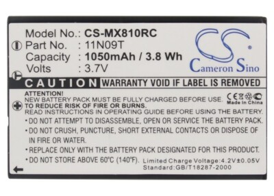 Replacement Battery For Universal 3.7v 1050mAh Remote Control Battery ...