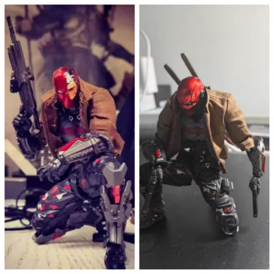 Red Hood Jason Todd Clothes Jacket Only DIY 1/12 for 6in Figure Model ...