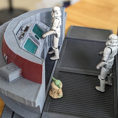 3D printed Custom Forward Command Center for 3.75 in (1:18) Scale ...