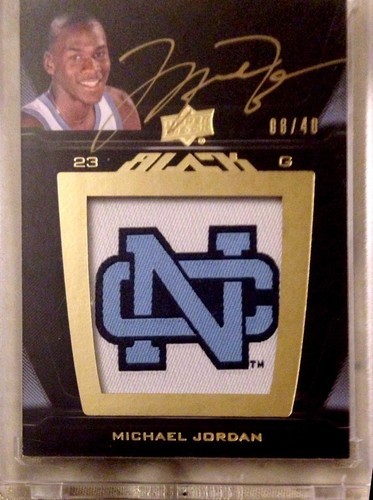 2011-12 UD Black Logo Patch Michael Jordan Patch On-Card Autograph /40 ...