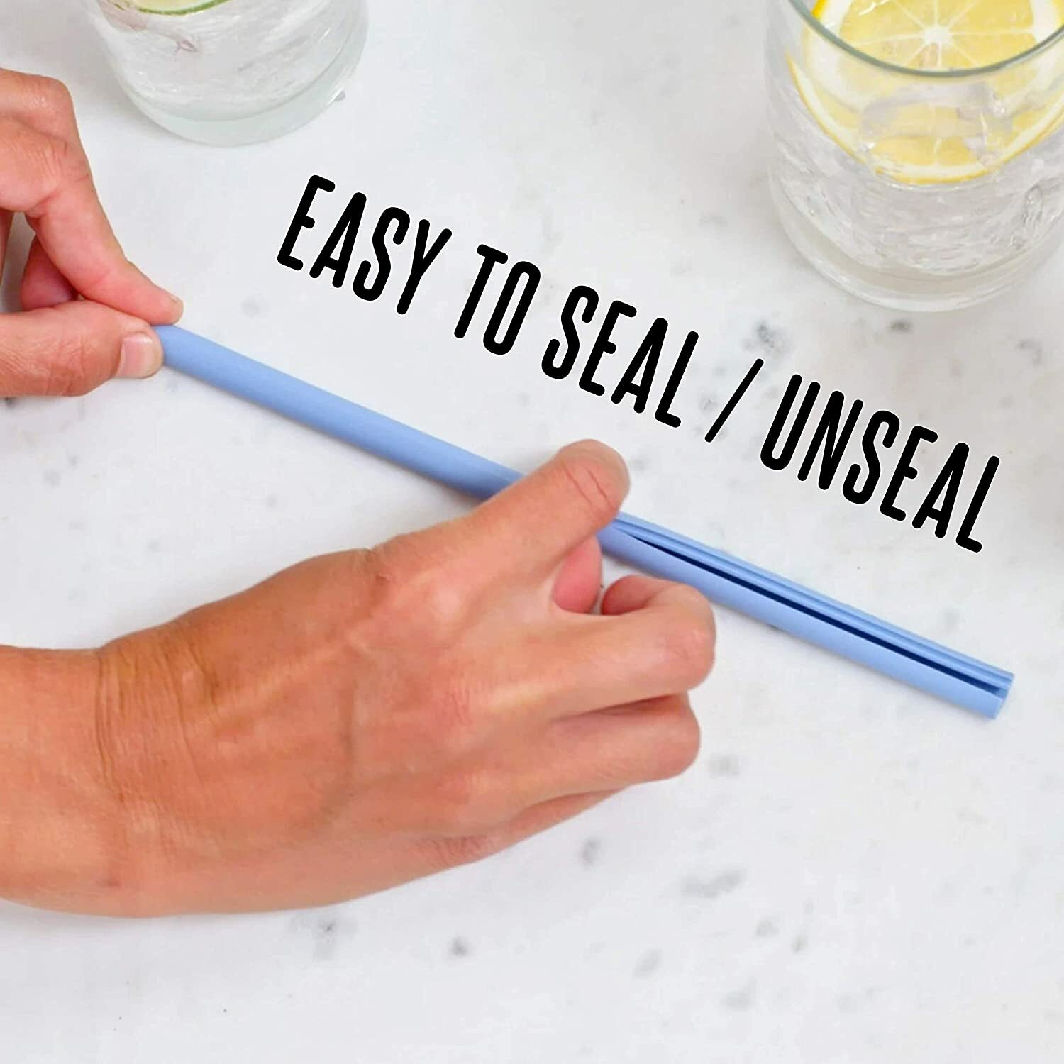 Reusable Premium Silicone Straws Openable Food Grade Drinking Straw Hot ...