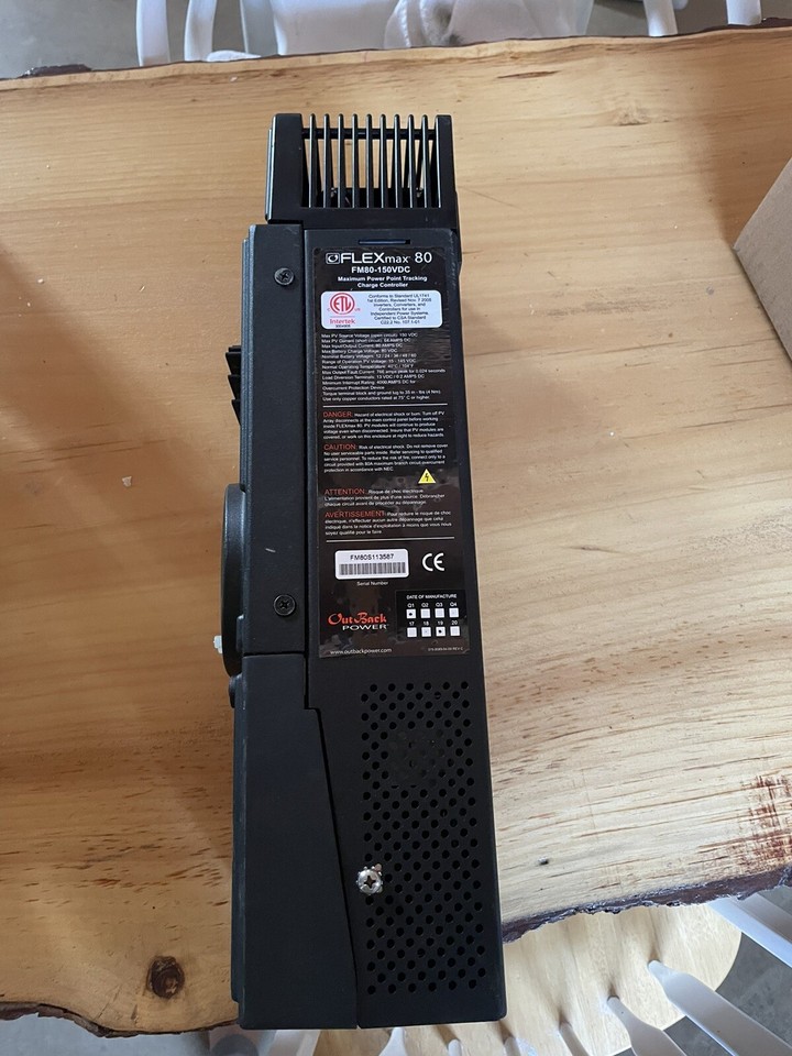OutBack Power Flexmax 80 FM80 MPPT Solar Charge Controller 847932002043 ...
