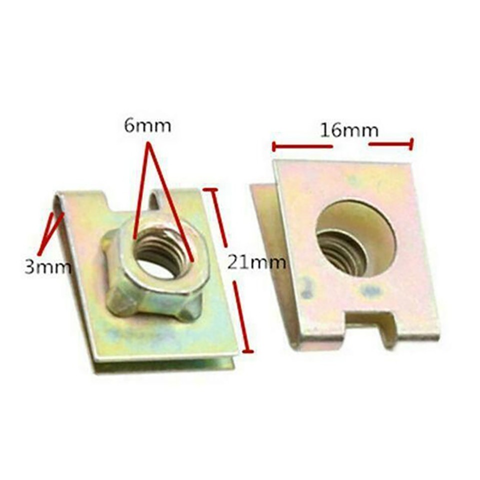 Heavy Duty U Shaped Clips Speed Nuts Fastener Rivet for Auto Car Pannel ...