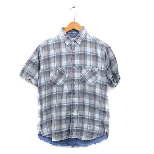 B&Y United Arrows BEAUTY & YOUTH Button Down Shirt Short Sleeve Cotton ...