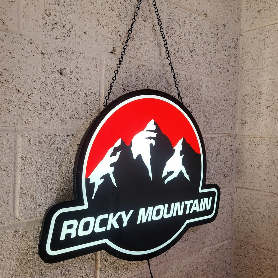 ROCKY MOUNTAIN 24” Light-Up Hanging Display LED Wall Hanging Sign. | eBay