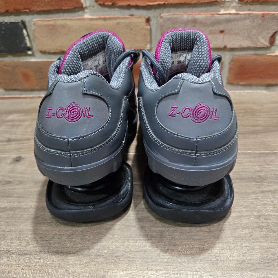 Z-Coil Shoes Womens 8 gray purple Pain Relief Orthopedic workout spring ...