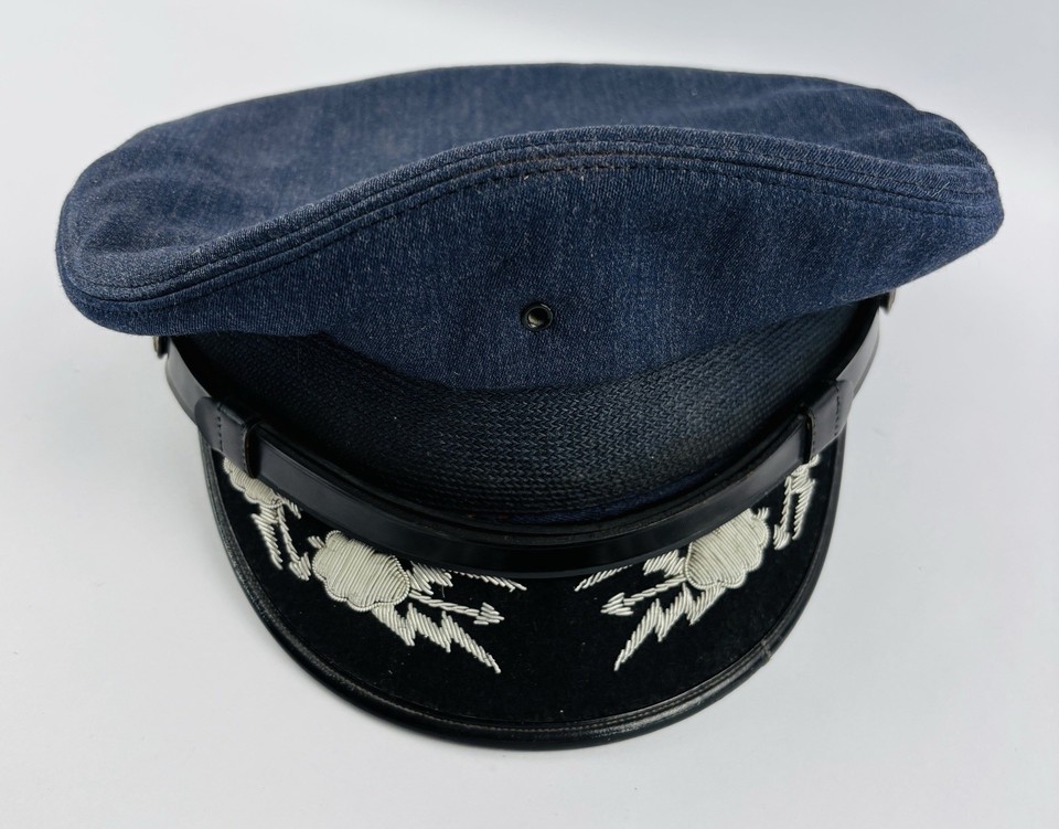 Vintage USAF Air Force Field Grade Officer Dress Blue Service Hat/Cap ...