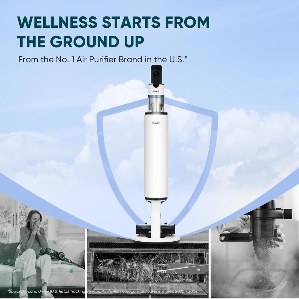 LEVOIT AERO Cordless Vacuum with Auto-Empty Station, HyperPulse Technology, Anti | eBay