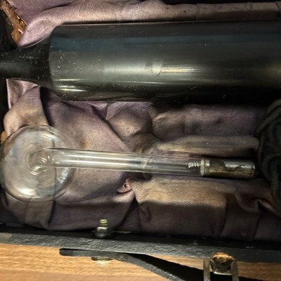 Antique Shelton Violet Ray Dr. Quack Shock Machine Electrode Original Case 110V | eBay
