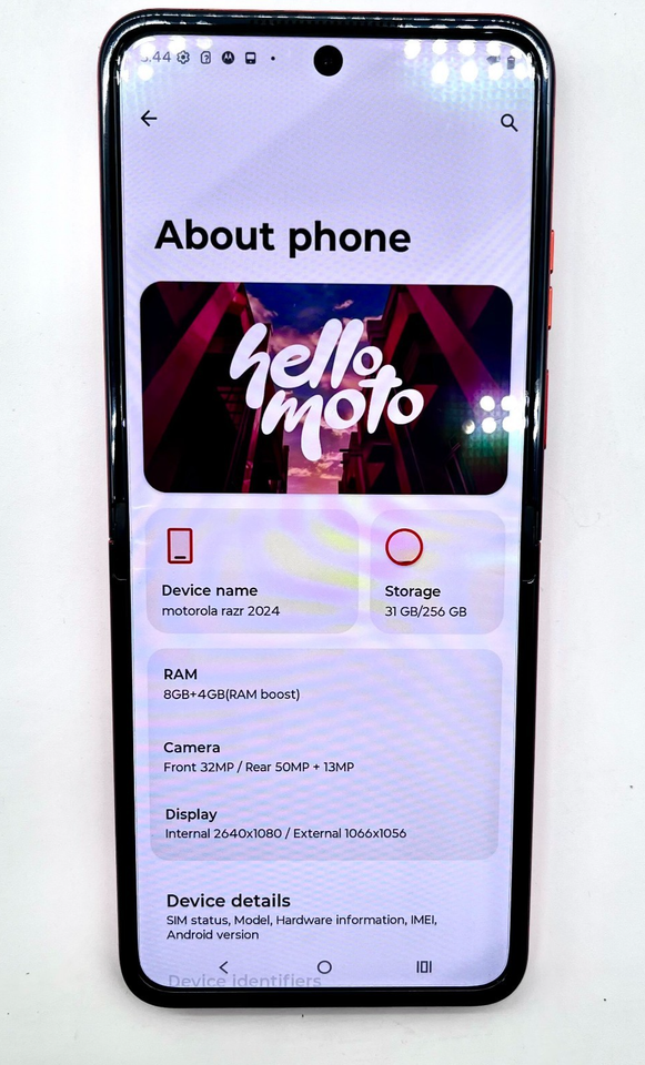 Motorola Razr 2024 (XT2453-3) 256GB 8GB RAM Foldable Smartphone ...