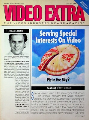 Video Extra Magazine Jerry Gottlieb July 1987 050123R | eBay