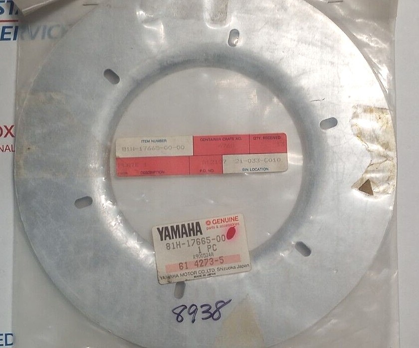 Yamaha NOS SR EX VMX PZ More Secondary Sheave Plate 1 81H-17665-00 ...