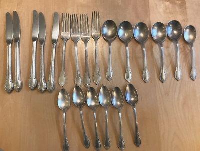 Vintage Antique 1847 Rogers Bros Silverware, silver plated 21 pieces ...