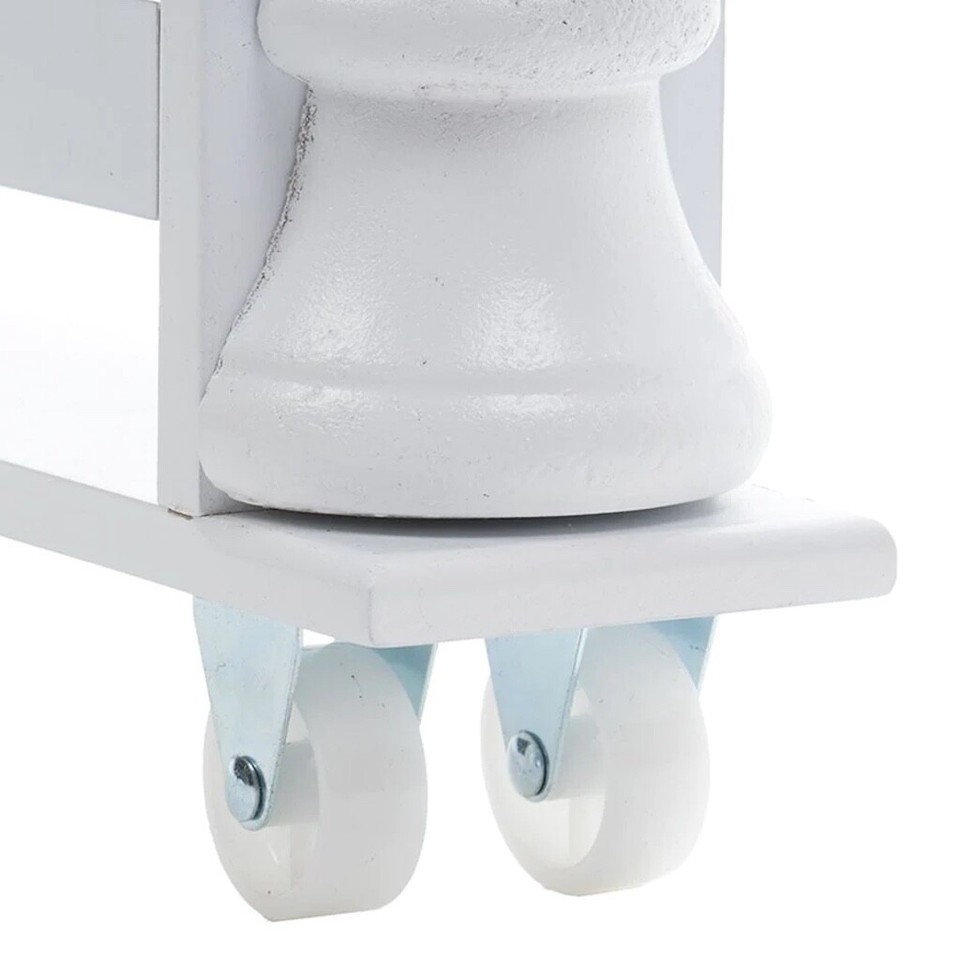 Slim Spice Can Rack Rolling Cart Wooden Space Saver & Storage Kitchen ...