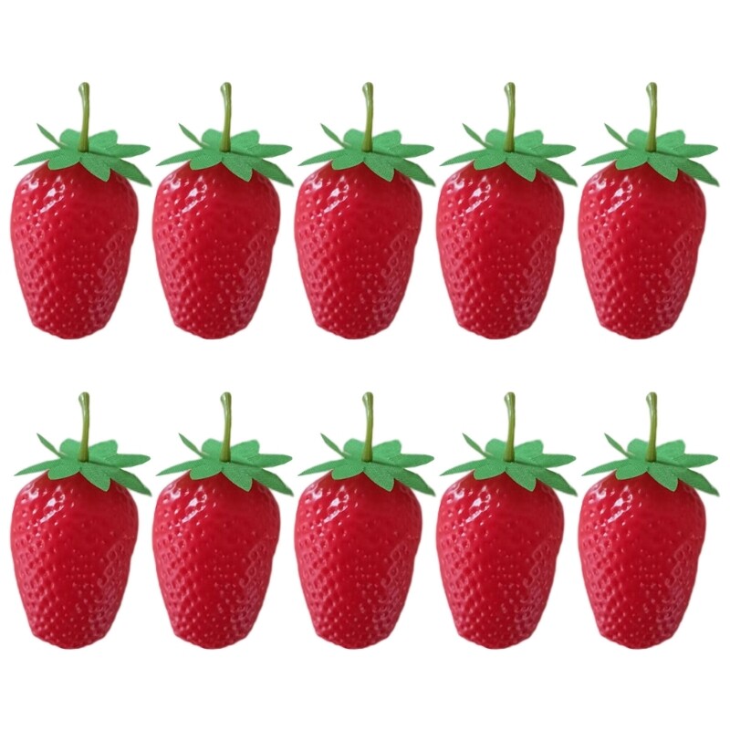 Artificial Fruit Decorations Party Home Strawberry Photography Props ...