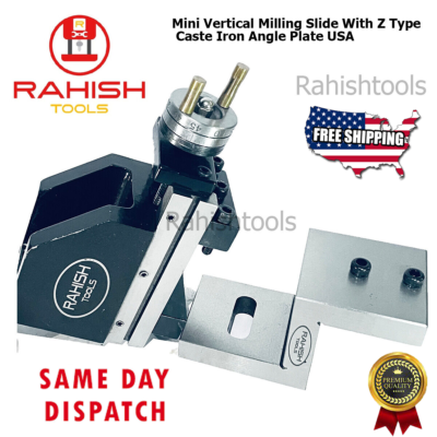 Mini Vertical Milling Slide With Z Type Caste Iron Angle Plate USA ...