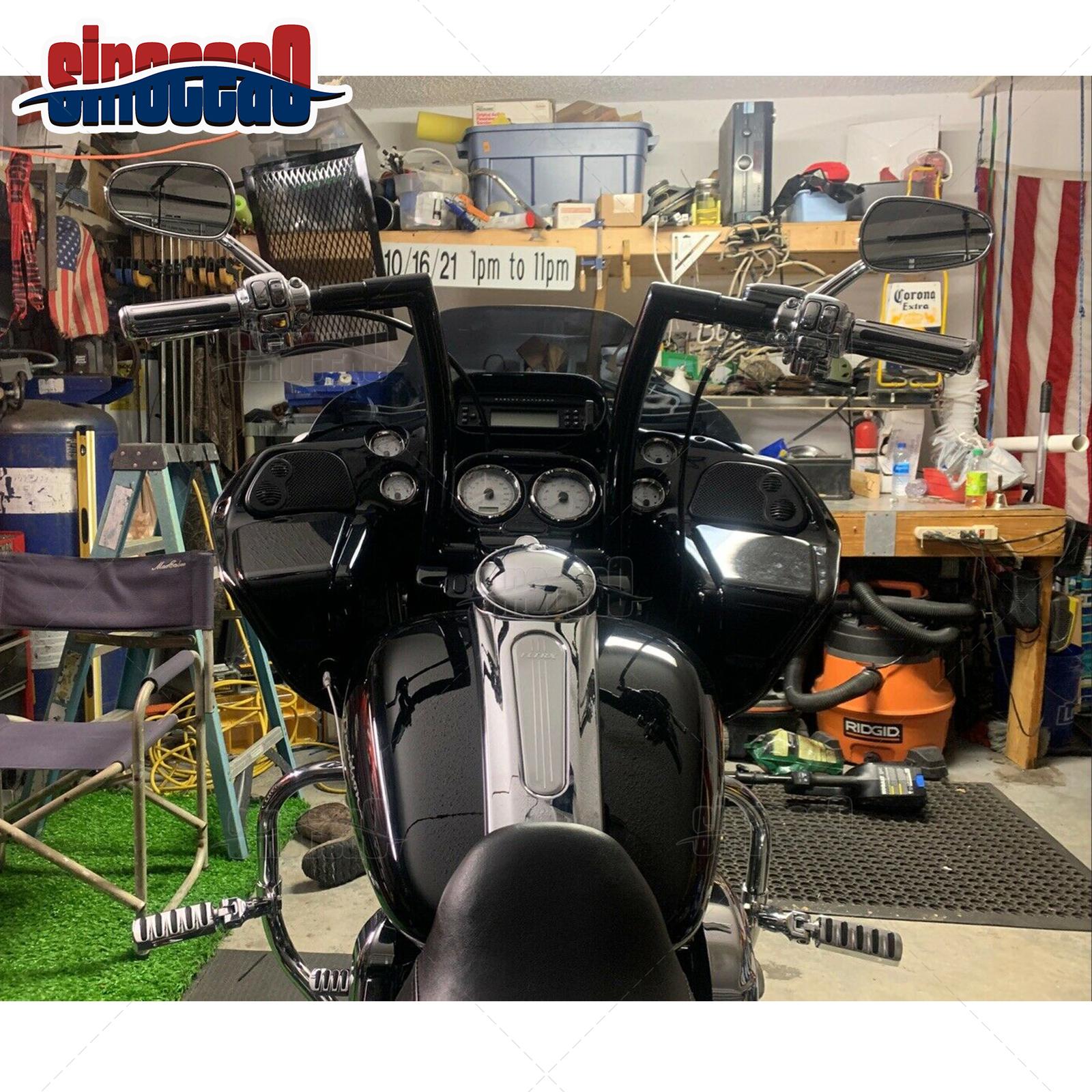 12'' 14'' 16'' 18'' Rise DNA MONSTER Ape Hanger 1-1/2" Fat Handlebar ...