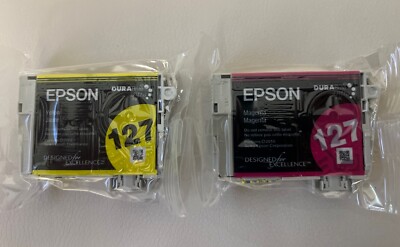 Genuine Epson 126 Yellow & Magenta Ink Cartridge DuraBrite Ultra ...