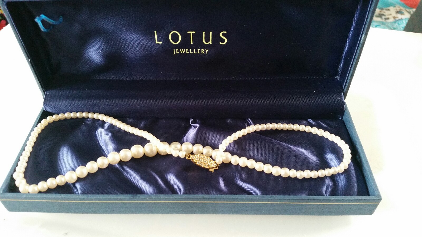 Original Lotus Simulated Pearl Necklace | eBay UK