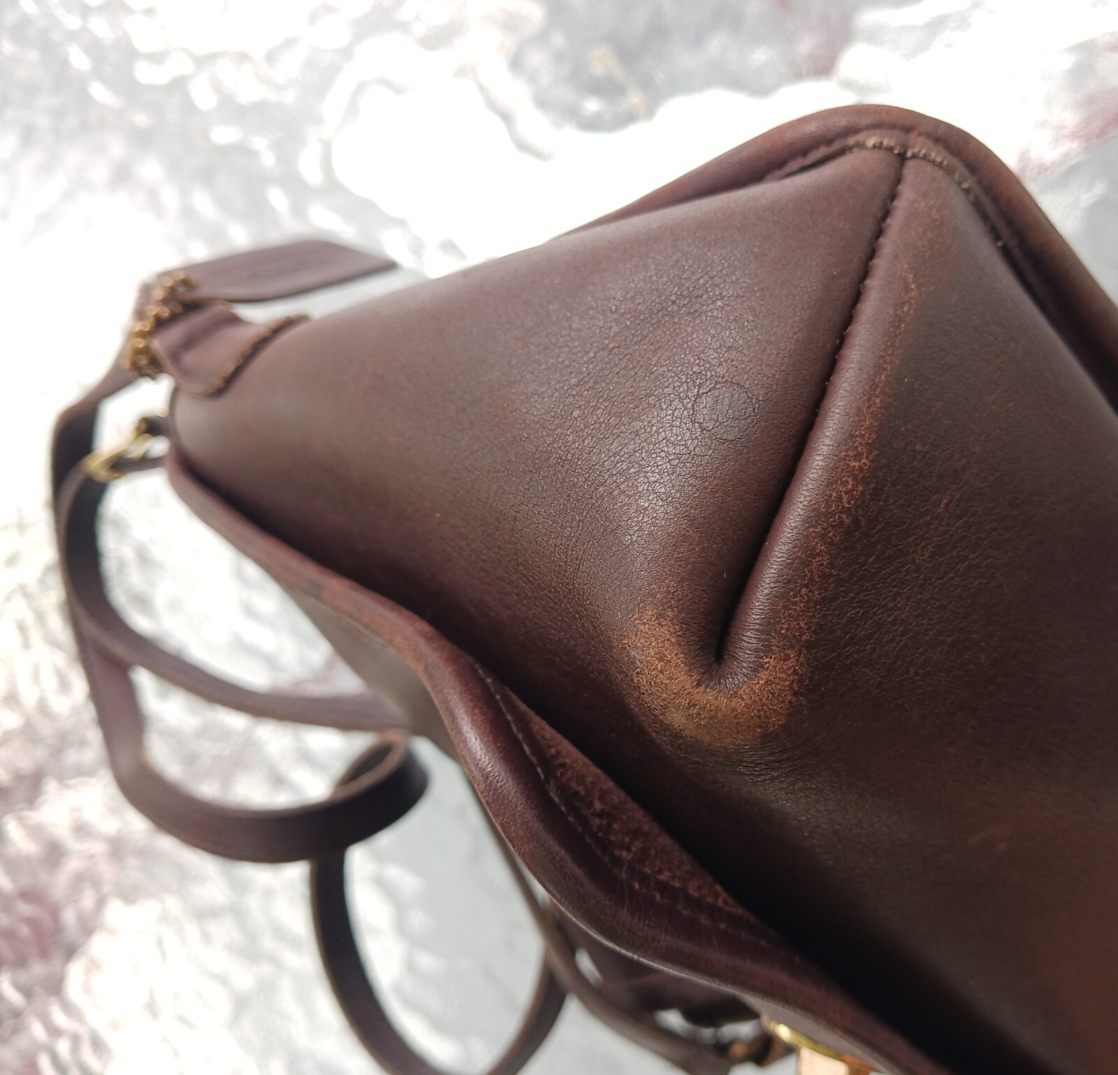 Coach 9076 Vintage 1990's Companion Flap Milk Chocolate Brown Leather ...