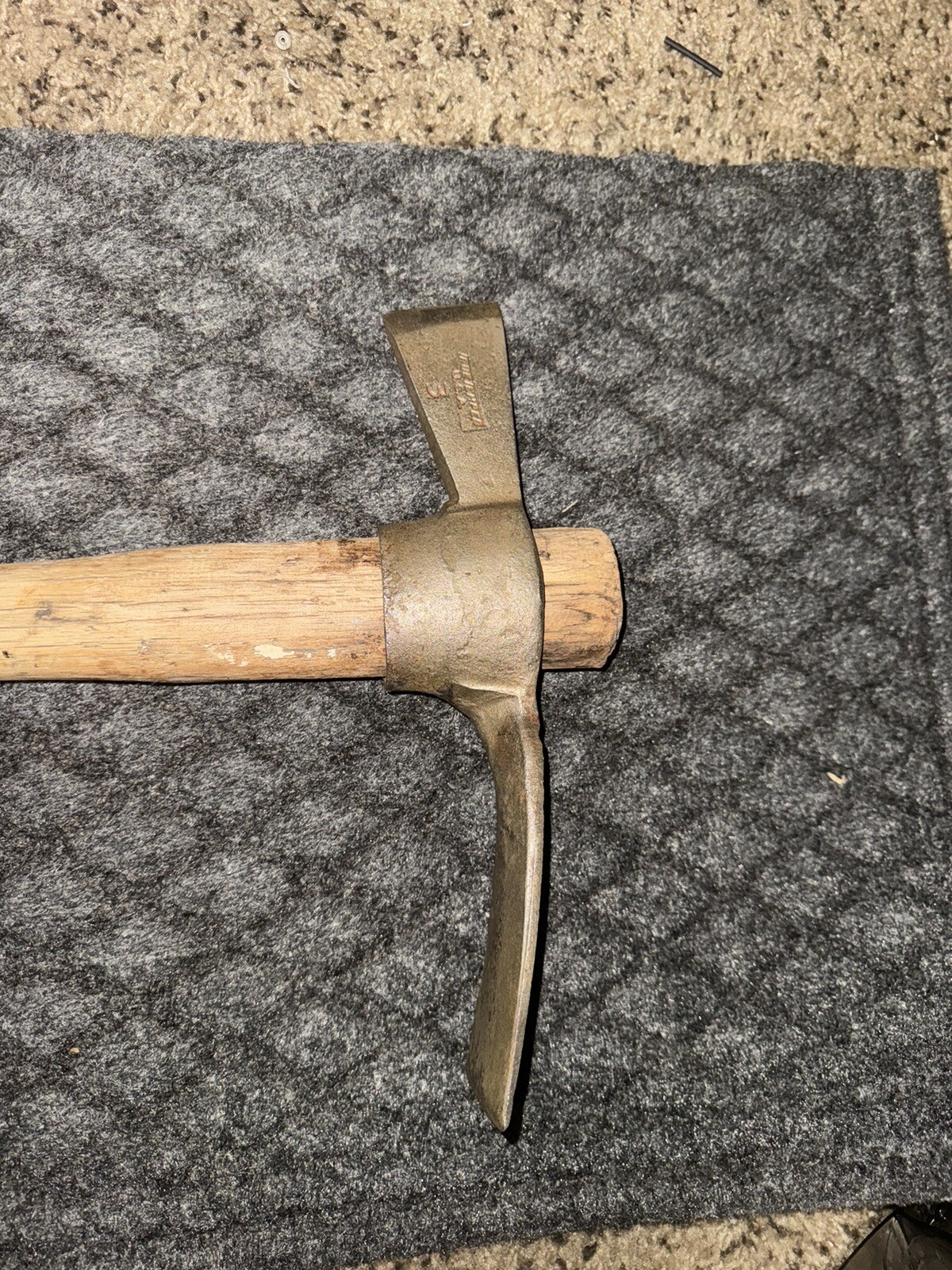 VTG TRUE TEMPER 3 Lb 2oz GRUB HOE HEAD GARDEN MINING TOOL PICK AXE ...