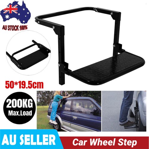 Adjustable Wheel Step Foldable Lift Stair Truck Car Drive Tyre Ladder ...