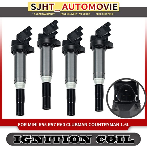 4x Ignition Coils for Mini Clubman R55 Countryman R60 R56 R57 2006-2014 ...