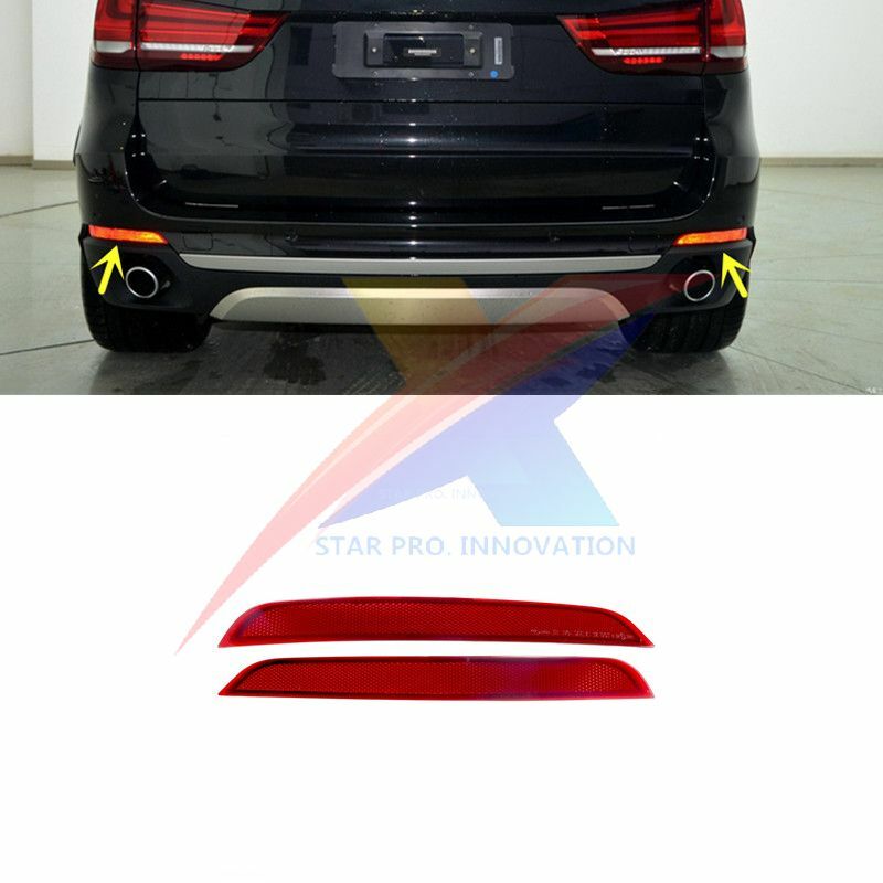 1 Pair Rear Bumper Brake Light Reflector 63147290091 For BMW F15 X5 ...