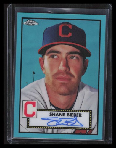 2021 Topps Chrome Platinum Anniversary - Autographs Shane Bieber #PA-SB ...
